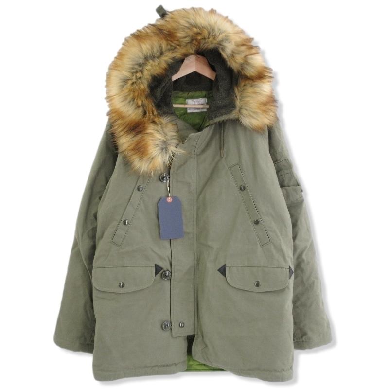 未使用 PHERROW'S フェローズ フライトジャケット THINDOWN N-3B MOD モディファイド シンダウン SAGE XL タグ付き メンズ 中古 70010973 : ...