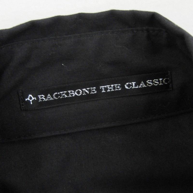 BACK BONE 未使用 BACKBONE THE CLASSIC バックボーン 長袖ウエスタンシャツ BB12SS-S36 スナップボタン パイピング ブラック 黒 L メンズ 中古 ...