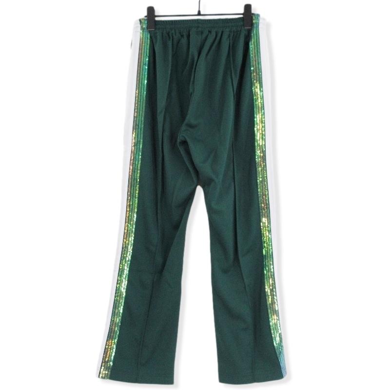 未使用 Black Eye Patch ブラックアイパッチ SPANGLE JERSEY PANTS BEPSS20PA02 ジャージーパンツ スパンコール 緑 L メンズ 中古 ...