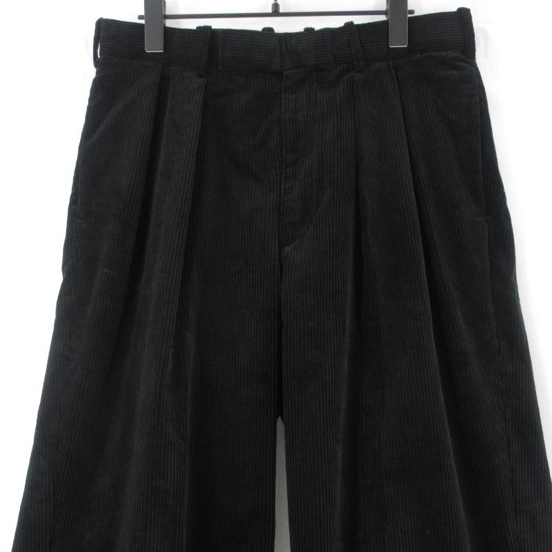 MARKAWARE マーカウェア コーデュロイパンツ A20C-06PT02C TROUSERS 2020AW 9W ワイド トラウザー スラックス 黒 2 メンズ 中古 70012201 ...