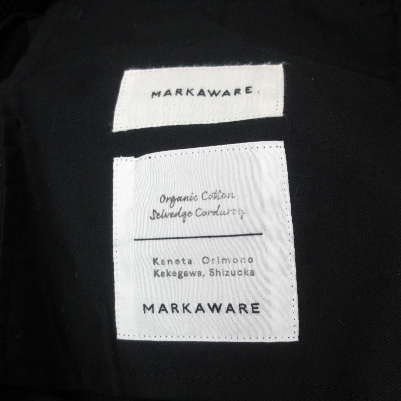 MARKAWARE マーカウェア コーデュロイパンツ A20C-06PT02C TROUSERS 2020AW 9W ワイド トラウザー スラックス 黒 2 メンズ 中古 70012201 : ...