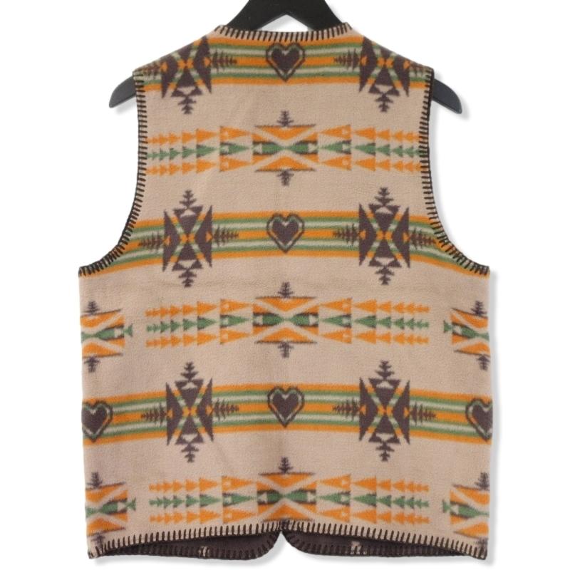 未使用 BY GLAD HAND グラッドハンド スピリッツハートベスト BYGH-19-AW-13 SPIRITS HEART-VEST ベージュ S タグ付き メンズ 中古 ...