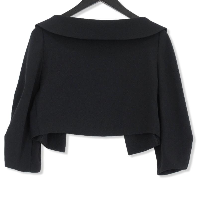 FOXEY NEW YORK フォクシーニューヨーク 襟付き ボレロ 29315 レディース 日本製 ブラック 黒 40 70014130 ...