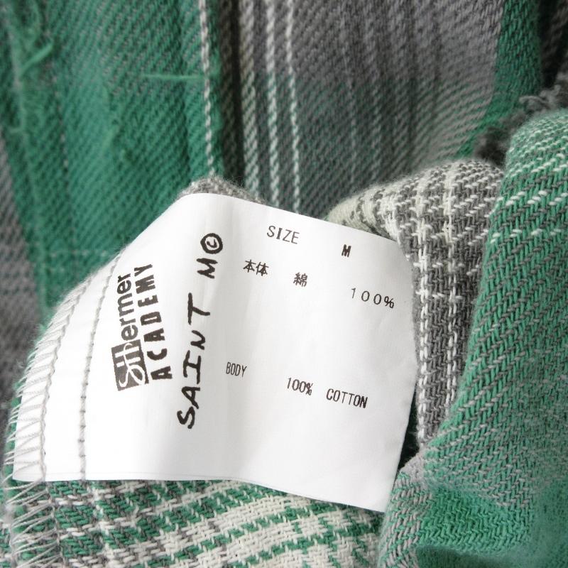 SAINT MICHAEL セントマイケル 長袖チェックシャツ SM-S23-0000 SAINT MICHAEL セントマイケル 長袖チェックシャツ SM-S23-0000