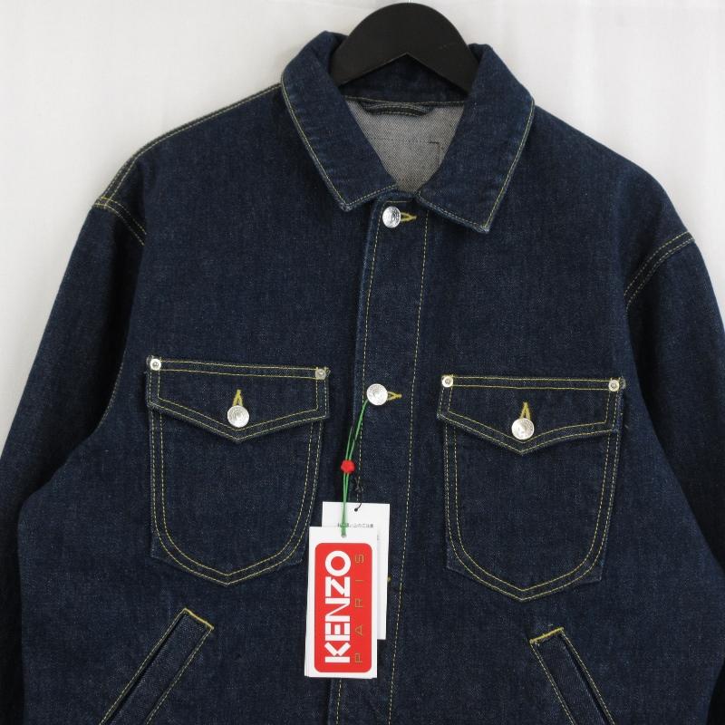 未使用 KENZO ケンゾー デニムトラッカージャケット FC65DV3019EI TRUCKER DENIM JACKET 22AW ワン ...