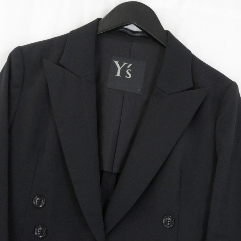未使用 Y's ワイズ WOOL GABARDINE SWALLOWTAIL JACKET YZ-J04-100 テーラードジャケット レディース 黒 1 70014849 : クラシック ...