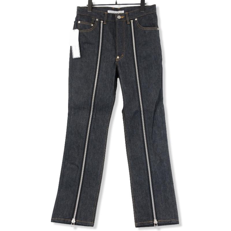 JOHN LAWRENCE SULLIVAN 未使用 ジョンローレンスサリバン ジップ デニムパンツ JLS-02-19 インディゴ 46 ...