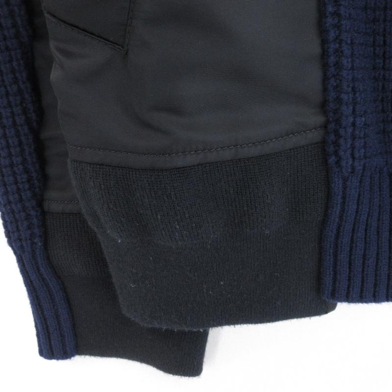 sacai 美品 サカイ MA-1 ウールニット プルオーバー SCM-031 sacai 美品 サカイ MA-1 ウールニット プルオーバー SCM-031