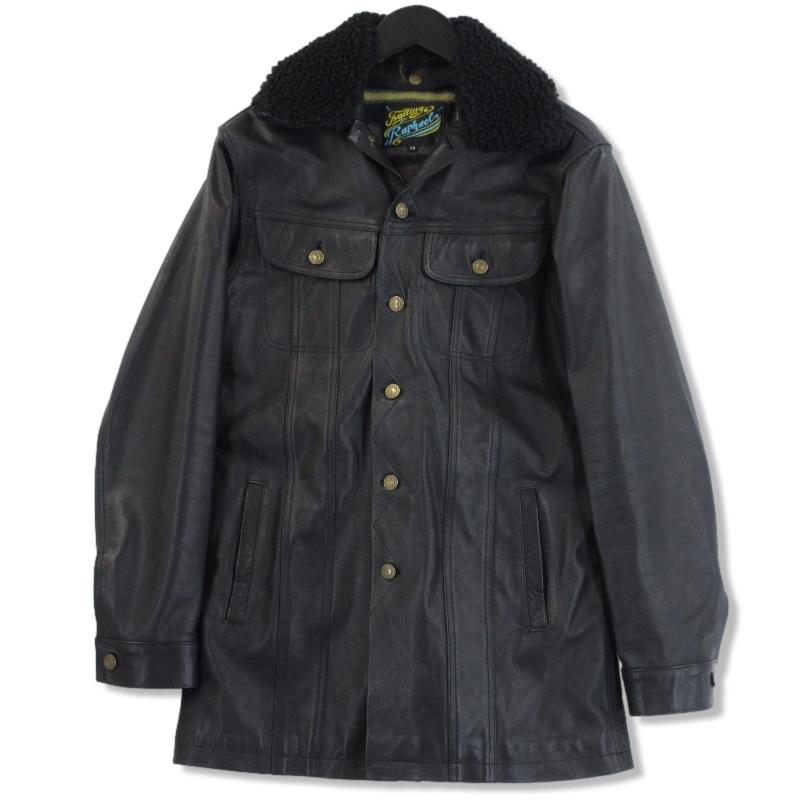 Falling Raphael フォーリンラファエル レザージャケット FR-XXX-01 STR カバーオール カウレザー ボア脱着 日本製 ブラック 38 70015017 : クラシック ...