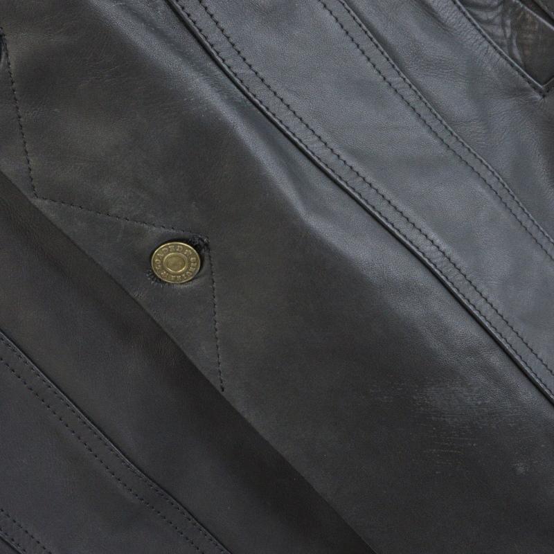 Falling Raphael フォーリンラファエル レザージャケット FR-XXX-01 STR カバーオール カウレザー ボア脱着 日本製 ブラック 38 70015017 : クラシック ...