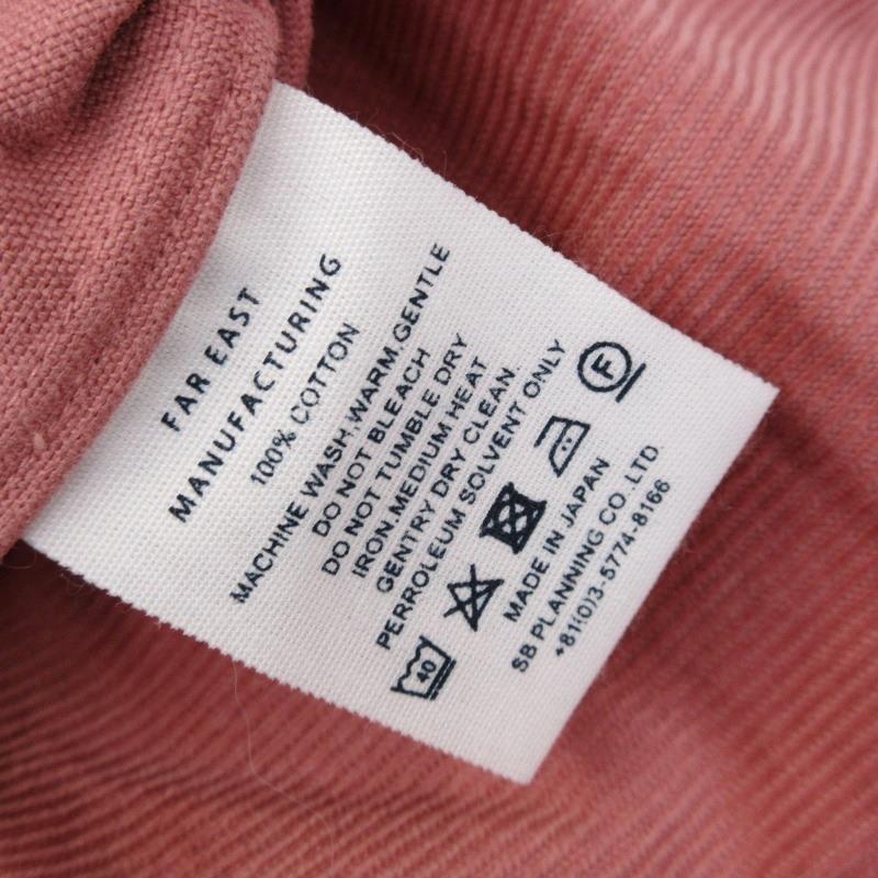 FAR EAST MANUFACTURING ファー イースト マニュファクチャリング 長袖シャツ コーデュロイ BDシャツ ボタンダウン ピンク 16 70016407 : クラシック ...