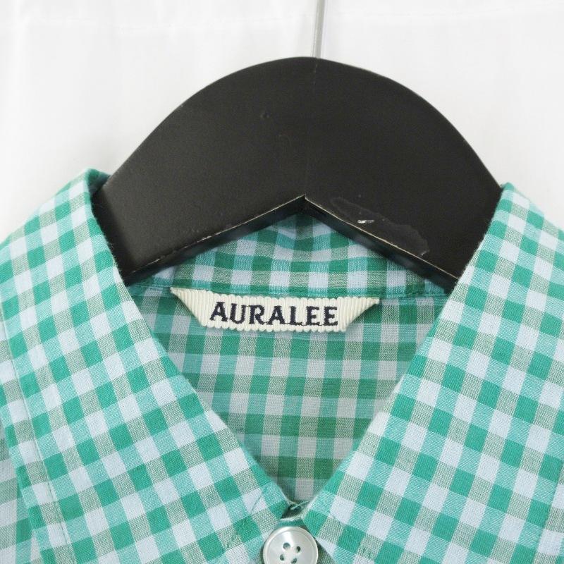 美品 AURALEE オ―ラリー 長袖シャツ A25SS01GC 41800 グリーン 3 70016844 : クラシック - 通販 - Yahoo!ショッピング