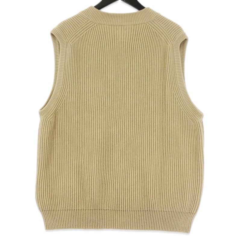 美品 BATONER バトナ― Vネックニットベスト BN-24SM-078 24SS ミドルゲージ 日本製 コットンニット ブラウン 3 70016867 : クラシック - 通販 ...