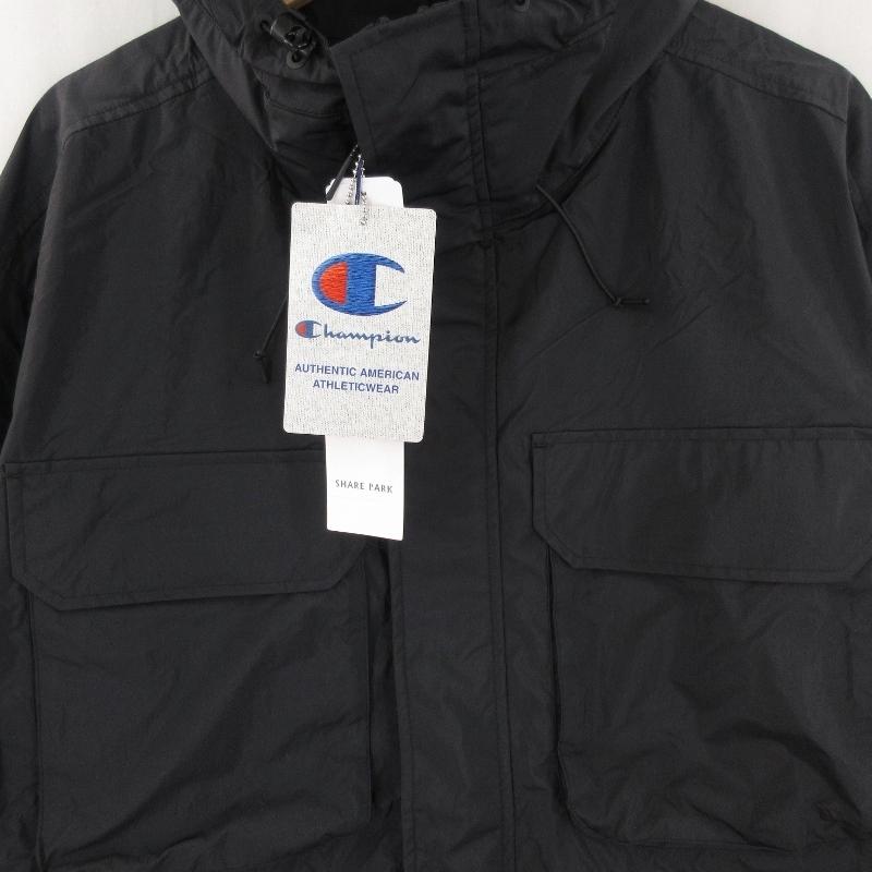 未使用 Champion BLACK EDITION チャンピオン HOOD ZIP JACKET C3-T609 ジップアップジャケット 21SS ブラック 黒 M メンズ 中古 ...