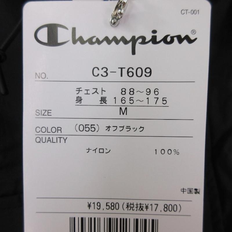 未使用 Champion BLACK EDITION チャンピオン HOOD ZIP JACKET C3-T609 ジップアップジャケット 21SS ブラック 黒 M メンズ 中古 ...