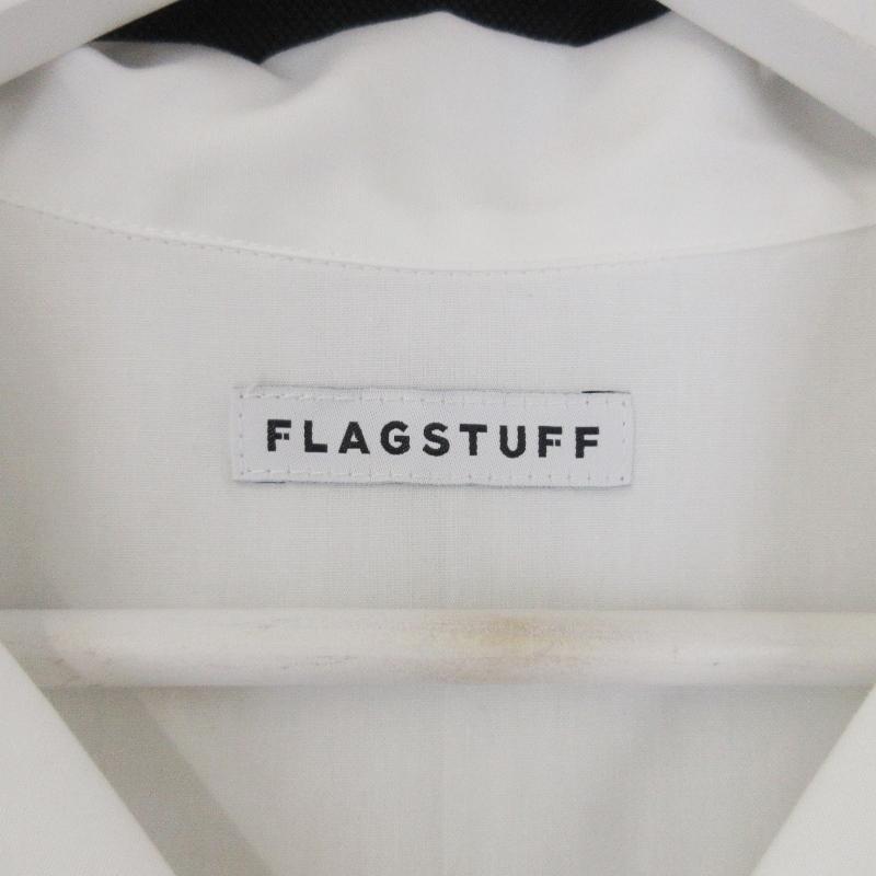未使用 FLAGSTUFF フラグスタフ BIG S/S SHIRTS 20SS-SPOT-FS04 半袖シャツ ビッグシルエット ホワイト 白 L タグ付き メンズ 中古 71001964 ...
