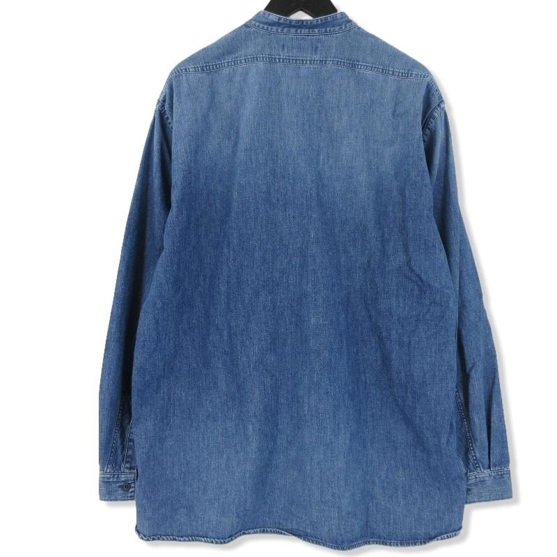 nonnative ノンネイティブ ハーフジップ ノーカラーシャツ NN-S3512 WORKER PULLOVER SHIRT USED加工 デニム インディゴ 1 メンズ 中古 ...