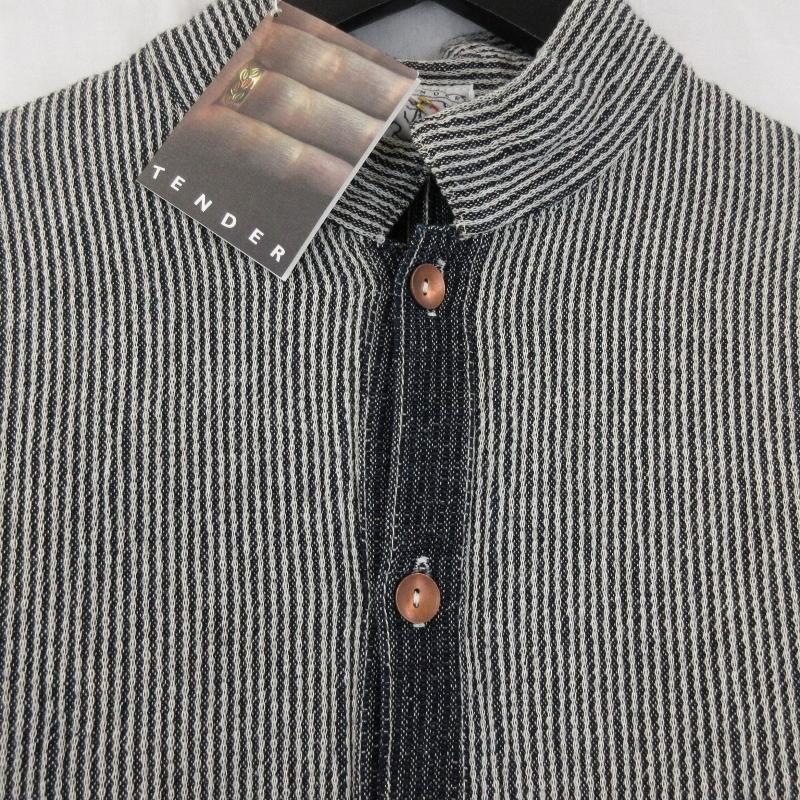 未使用 Tender Co. テンダー 長袖シャツ Type 461 ベイストポケットシャツ BASTE POCKET SHIRT インディゴ ...