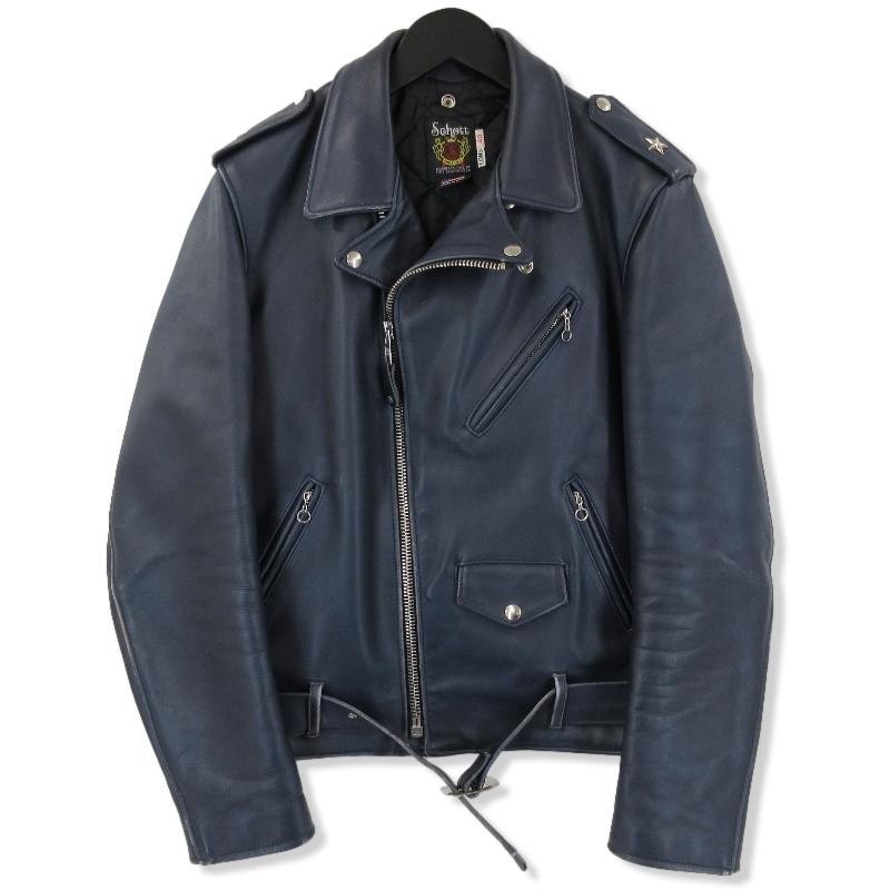 Schott N.Y.C ショット ダブルライダース 613UST LONG 7164 ワンスター ロング丈 ネイビー 紺 40 71004350 : クラシック - 通販 - Yahoo ...