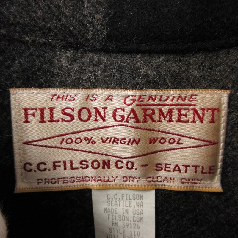 FILSON GARMENT フィルソン マッキーノクルーザージャケット 110 チェック MACKINAW CRUISER USA製 ...