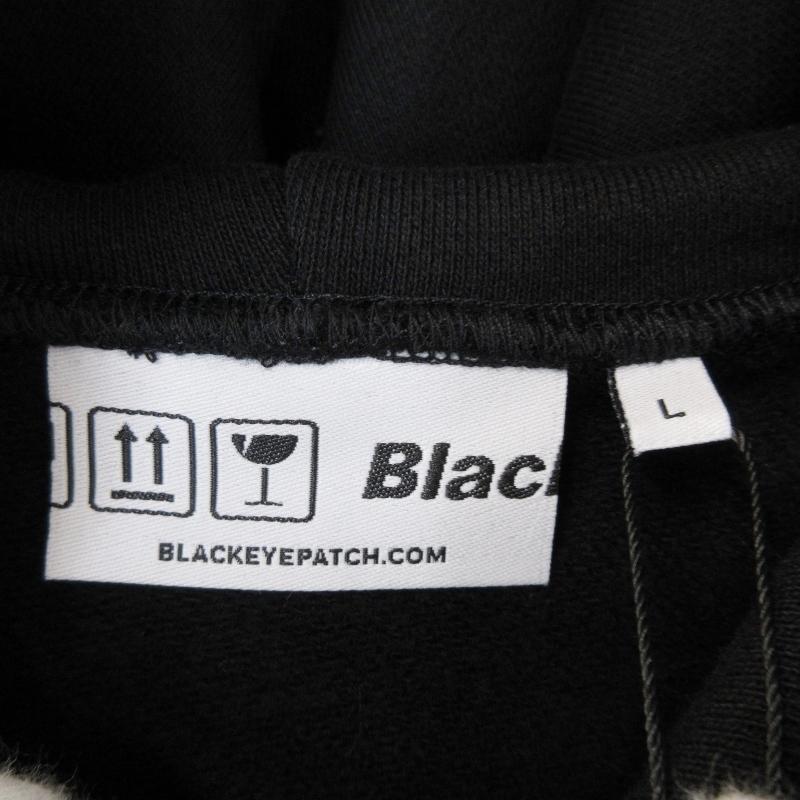 未使用 BlackEyePatch ブラックアイパッチ プルオーバーパーカー BEPFW20TP23 HOT LABEL HOODIE ブラック 黒 L 71005271 :71005271 ...