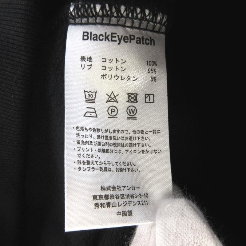 未使用 BlackEyePatch ブラックアイパッチ プルオーバーパーカー BEPFW20TP23 HOT LABEL HOODIE ブラック 黒 L 71005271 :71005271 ...