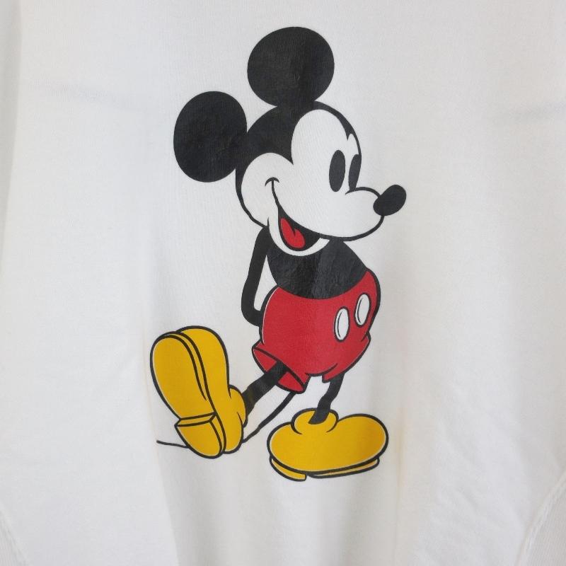 未使用 FACETASM ファセッタズム スウェット MIMI-SW-U06 ミッキー ジップ MICKEY ZIPPER CREWNECK ホワイト 4 タグ付き 71005405 ...