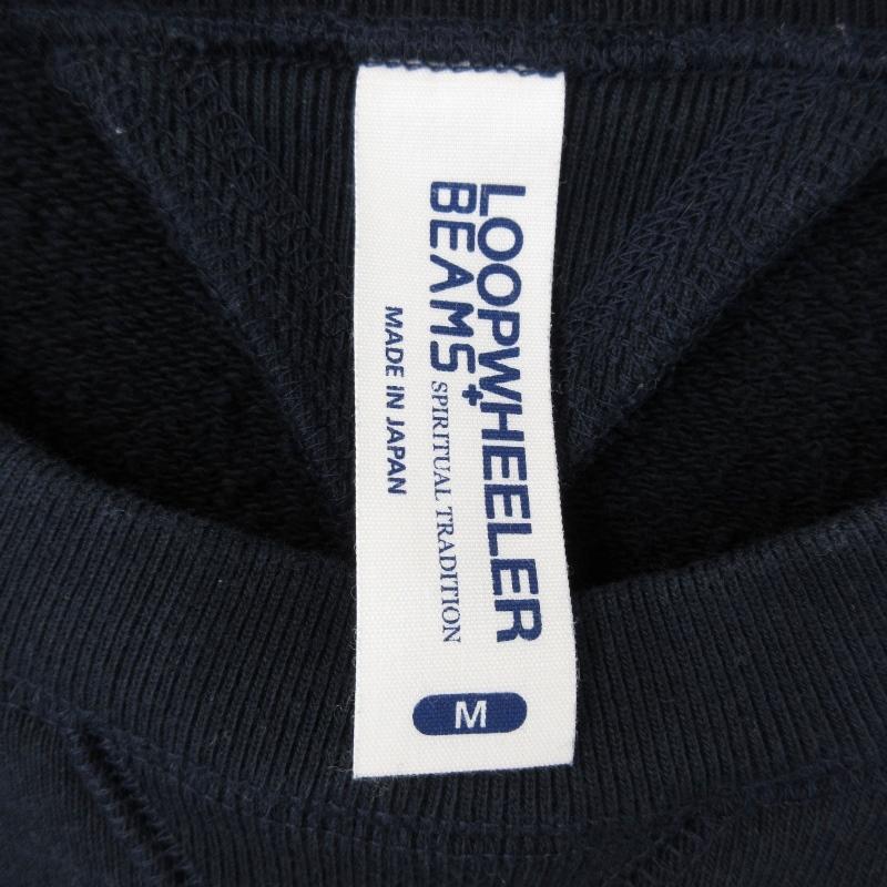 LOOPWHEELER × BEAMS PLUS ループウィラー クルーネックスウェット 別注 両Vガゼット コットン ネイビー 紺 M 71005986 : クラシック - 通販 ...