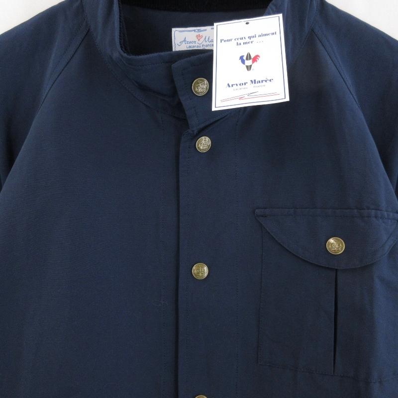 未使用 ARVOR MAREE アルボーマレー STAND COLLAR JKT CNG-64-SCJK スタンドカラー ジャケット ネイビー 紺 4 タグ付き 71006101 ...