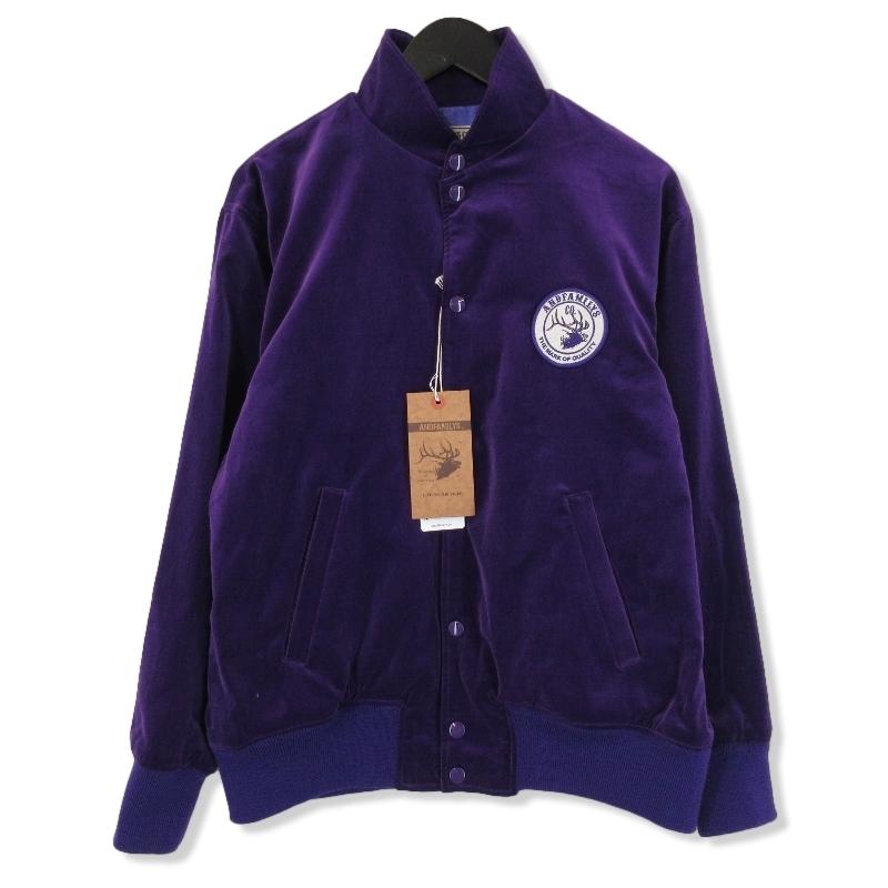 未使用 ANDFAMILYS アンドファミリー ベルベット スポーツジャケット JK-2209709 Velvet Sports Jacket ...