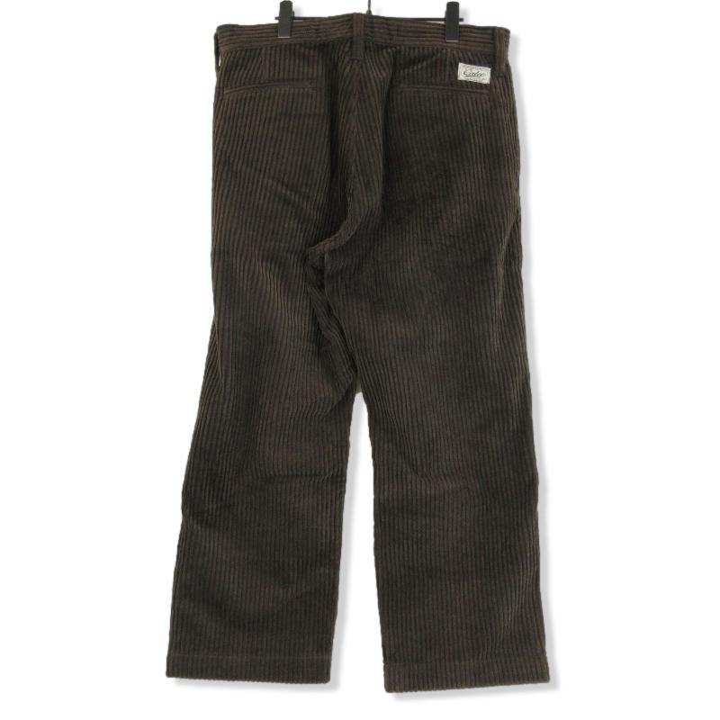 CALEE 美品 キャリー コーデュロイパンツ CL-21AW045 Corduroy two tuck trousers ブラウン 茶 XL 71006779 : クラシック - 通販 ...
