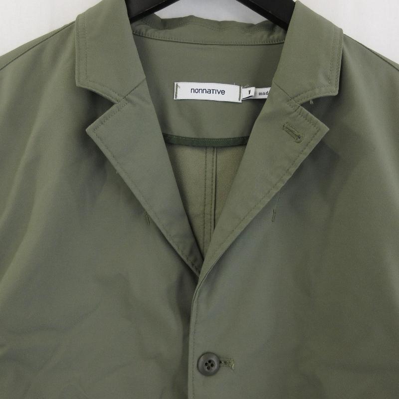 nonnative ノンネイティブ テーラードジャケット NN-J3603 19AW DWELLER 3B JACKET POLY TWILL オリーブ 1 71006893 : ...
