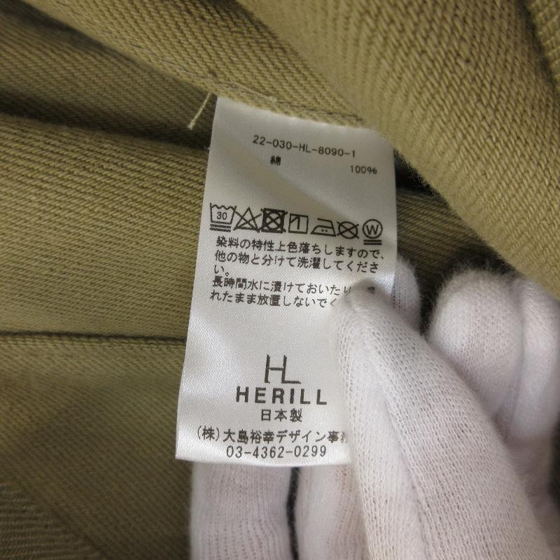 未使用 HERILL ヘリル デニム カーゴパンツ 22-030-HL-8090-1 Denim Cargo Pants カーキ 2 タグ付き 71007107 : クラシック - 通販 ...