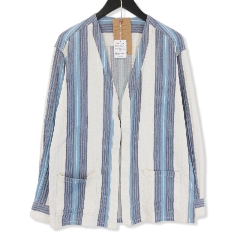 未使用 ANDFAMILYS アンドファミリー カーディガン シャツ SHL-2305738 CL Cardigan Shirts ストライプ ...