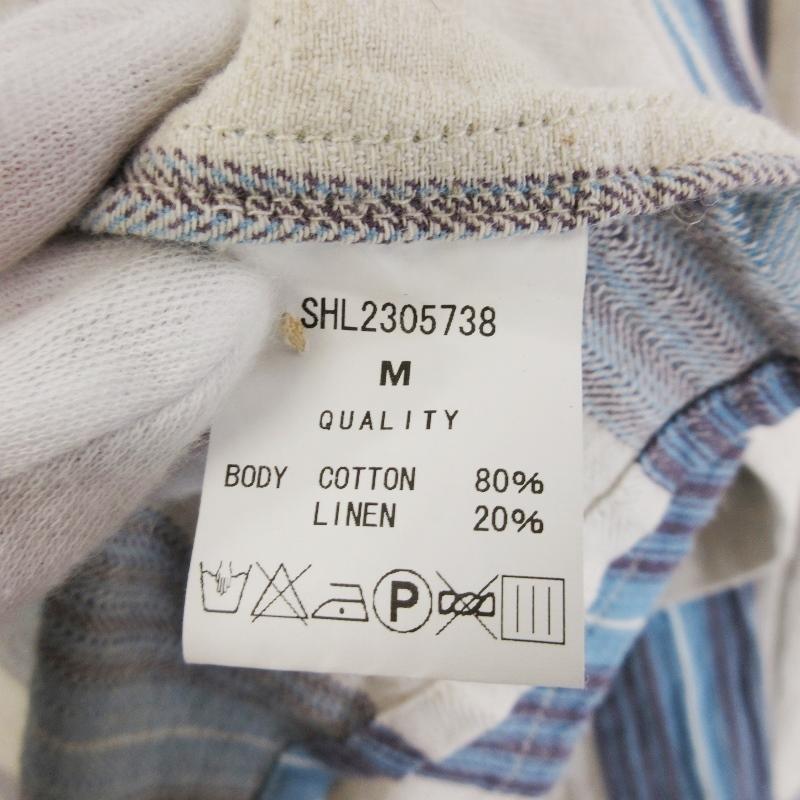 未使用 ANDFAMILYS アンドファミリー カーディガン シャツ SHL-2305738 CL Cardigan Shirts ストライプ ...