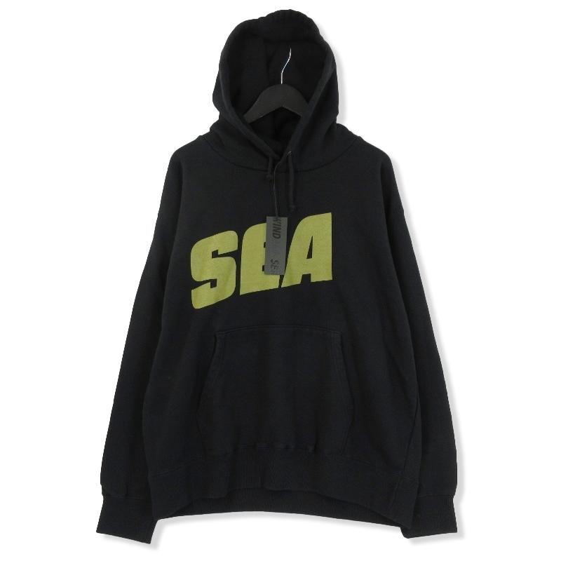 美品 WIND AND SEA ウィンダンシー プルオーバーパーカー WDS-CS-325 プリント 刺繍 ブラック 黒 L タグ付き 71007452 : クラシック - 通販 ...