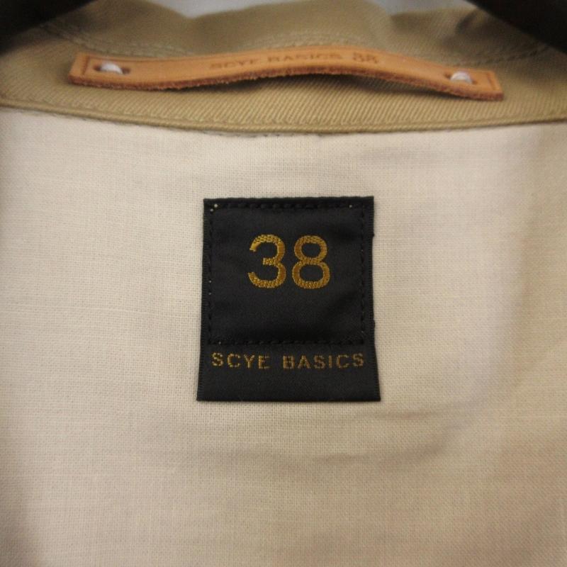 未使用 SCYE BASICS サイ ベーシック サックコート 5122-43509 Chino Sack Coat ジャケット 日本製 ベージュ 38 タグ付き 71007491 ...