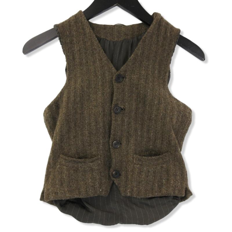 NOUSAN ノウザン ジレ 22AW GILET ストライプ 日本製 ベスト ブラウン M 71007561 : クラシック - 通販 - Yahoo!ショッピング