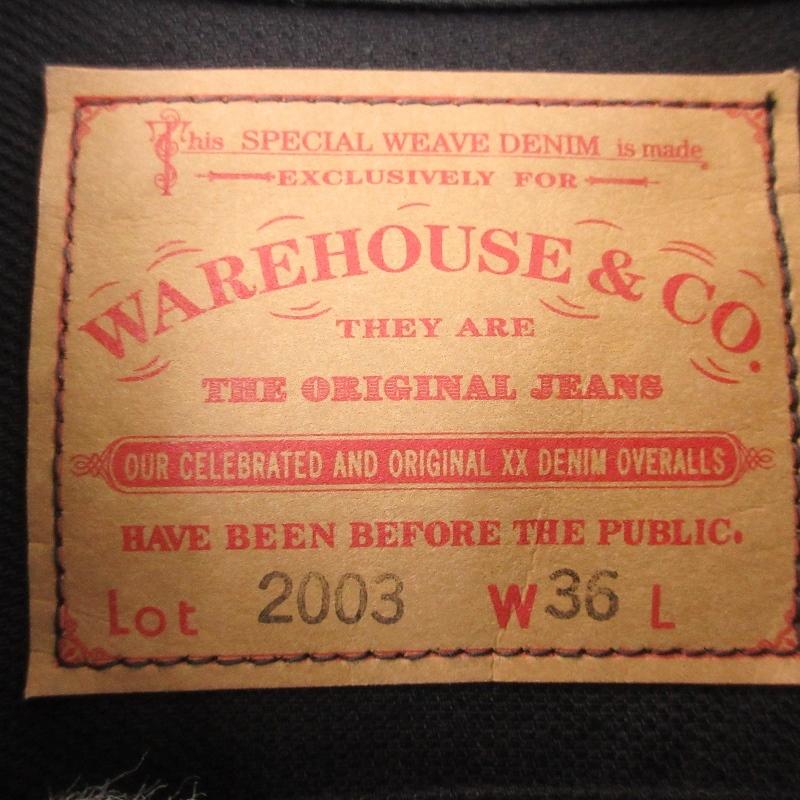 未使用 WAREHOUSE ウエアハウス ピケジャケット 2003 3RD TYPE PIQUE JKT 復刻 硫化染め ワークジャケット 日本製 黒 36 71007748 : クラシック ...