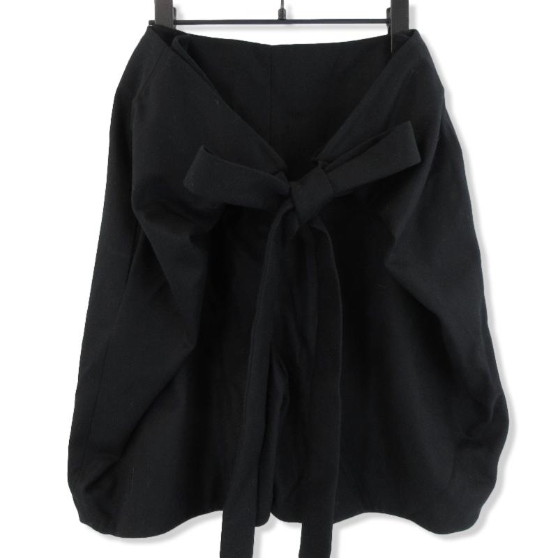 CELINE セリーヌ ショートパンツ 1K11/4775 フィービー期 ウール フランス製 ラップショーツ レディース ブラック 黒 38 ...