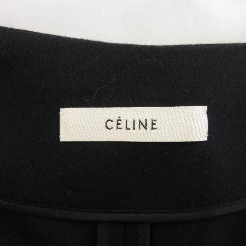 CELINE セリーヌ ショートパンツ 1K11/4775 フィービー期 ウール フランス製 ラップショーツ レディース ブラック 黒 38 ...