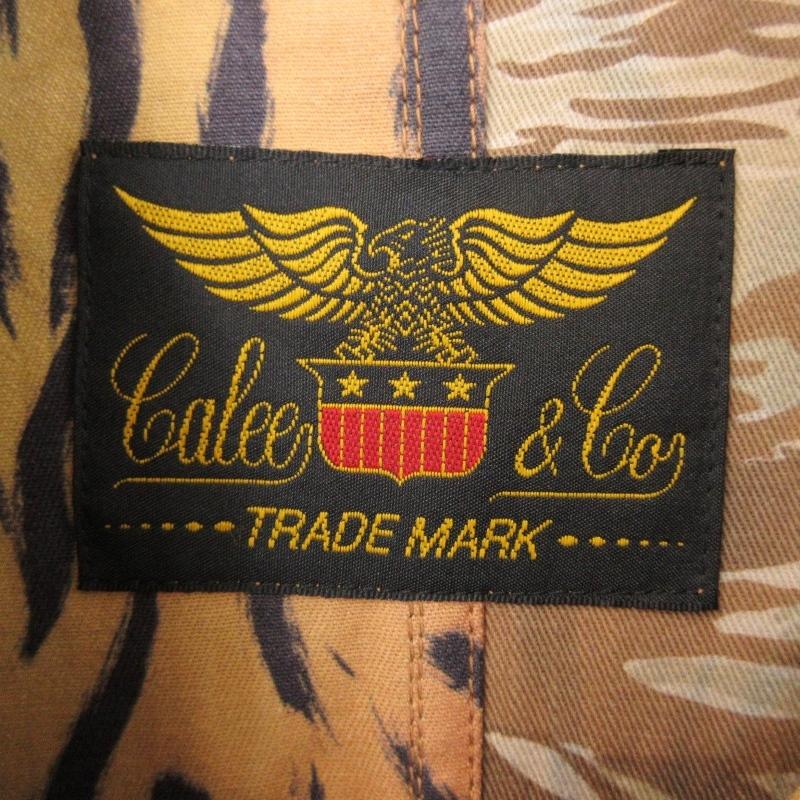 CALEE キャリー タイガーコンビ柄 チノジャケット CL-20SS016 TIGER COMBINATION PATTERN JACKET コットン 総柄 マルチ L 71008254 : ...