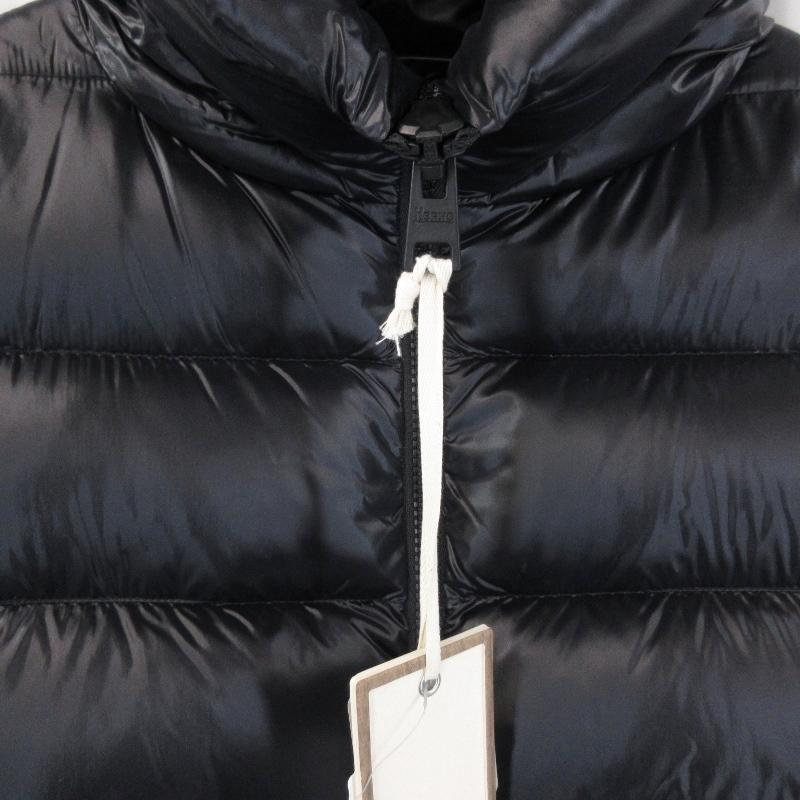 美品 HERNO ヘルノ ダウンベスト PI1308D-12370-9300 GLOBE FAST5DEGRADABLE ウエストコート ...