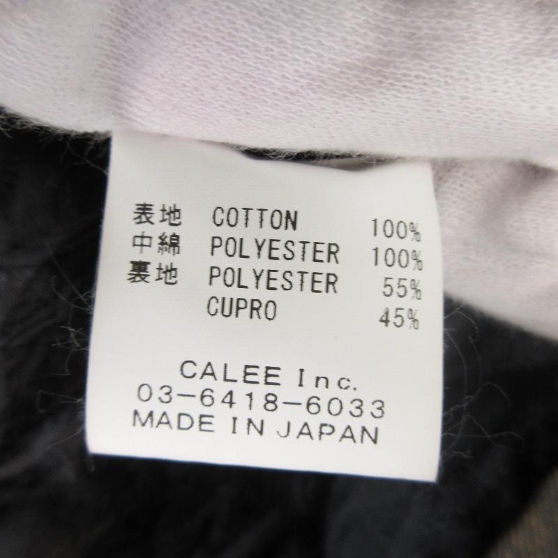 CALEE キャリー チェック スイングトップ CL-22AW066 Dobby check pattern swing top ジャケット ベージュ XL 71008866 : ...