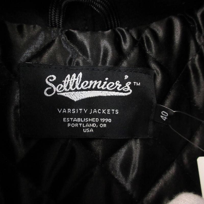 未使用 SETTLEMIER'S セトルマイヤーズ CADET PARKA SE2121004 カデットパーカ ウール 中綿 ロングコート フーデッド 黒 40 71009025 : ...