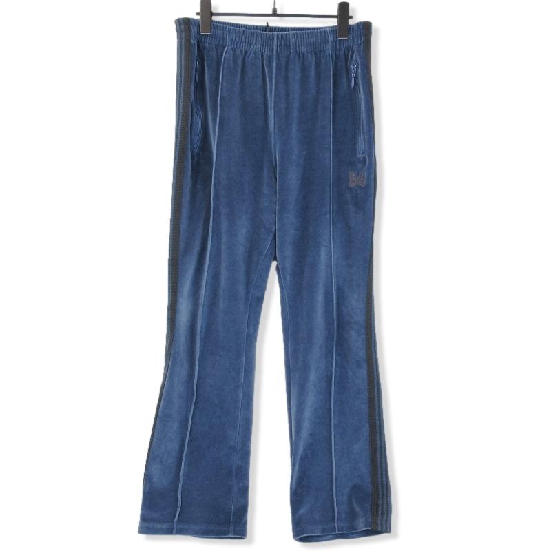 Needles NEEDLES ニードルズ ベロア ナロートラックパンツ NS253 23AW Narrow Track Pant C/Pe Velour SMOKE BLUE S ...