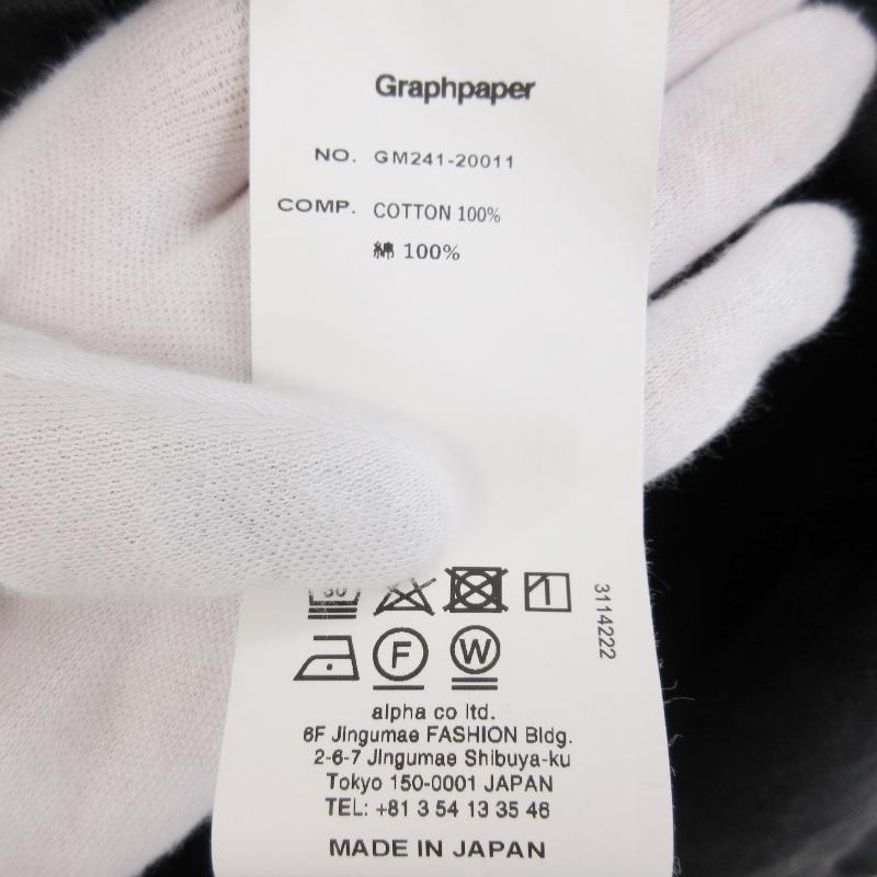 美品 Graphpaper グラフペーパー タイプライター ジャケット GM241-20011 Garment Dyed Typewriter Jacket ブラック 黒 3 71009213 ...