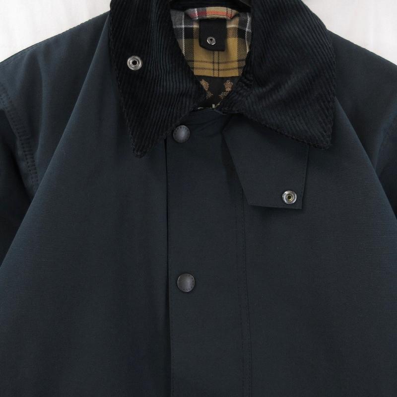 Barbour 美品 バブアー ノンワックスジャケット 232MCA0716 BORDER 23AW ボーダー 2ワラント 2LAYER ...