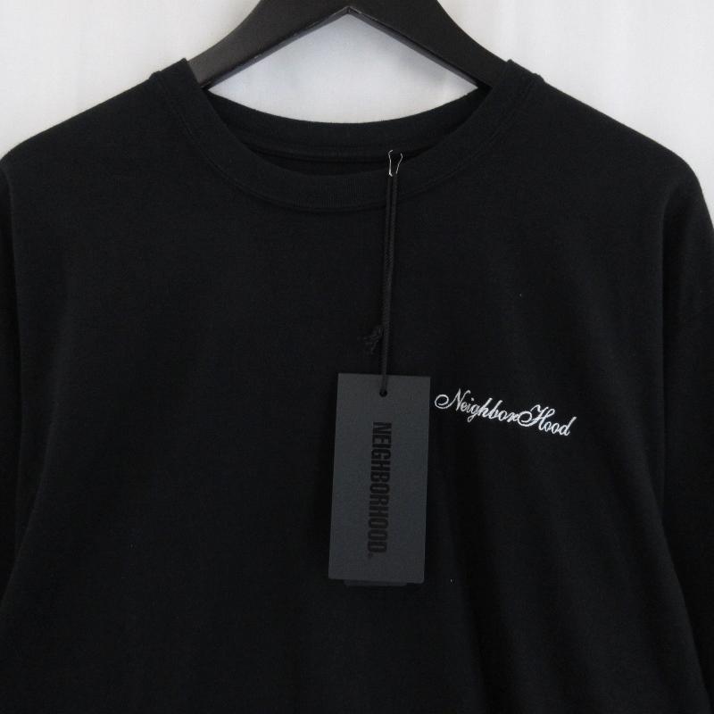 NEIGHBORHOOD 美品 ネイバーフッド 長袖Tシャツ 241PCNH-LT03 NH TEE LS-3 24SS コットン天竺 ブラック 黒 M 71009572 : クラシック ...