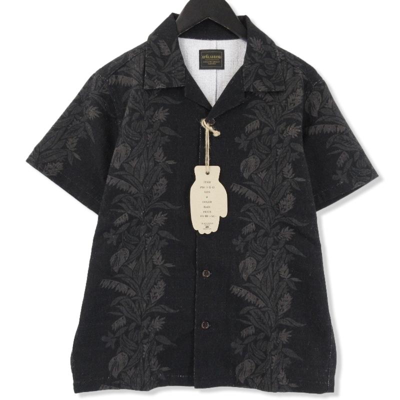 未使用 BY GLAD HAND グラッドハンド 半袖シャツ BYGH-17-SS-15 TROPICAL S/S SHIRTS ブラック 黒 M タグ付き 71009705 : ...